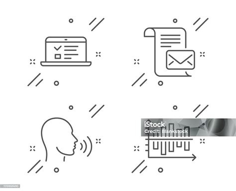 메일 편지 웹 강의 및 인간 노래 아이콘 세트 다이어그램 차트 기호입니다 전자 메일 온라인 테스트 토크를 읽습니다 벡터 고급에 대한 스톡 벡터 아트 및 기타 이미지 Istock