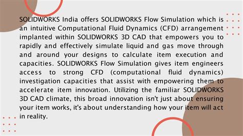 PPT SOLIDWORKS Flow Simulation SolidWorks Gurgaon PowerPoint Presentation ID 11279265