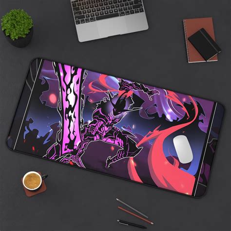 Solo Leveling Gaming Mat Anime Desk Pad Sung Jin Woo Mousepad Xl
