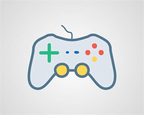 Minimalist Game Controller Icon Flat Design Vector Illustration