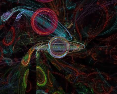 Abstract Fractal Modern Colorful Surface Surreal Template Vibrant Cover Stock Illustration