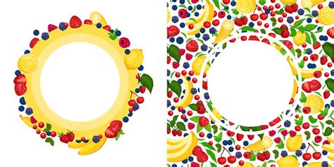 신선한 열매 과일 벡터 일러스트레이션의 프레임 천연 만화 여름 제품 세트밝은 배너 감귤류 과일 성분 감귤류 과일에 대한 스톡 벡터 아트 및 기타 이미지 Istock