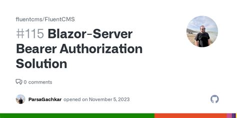 Blazor Server Bearer Authorization Solution Issue 115 Fluentcms