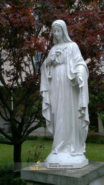 Immaculate Heart Of Mary Statue Religion Decoration