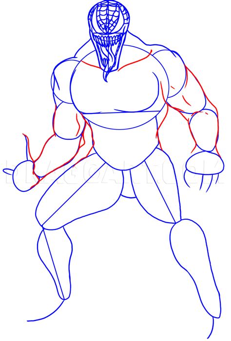 How To Draw Cartoon Venom