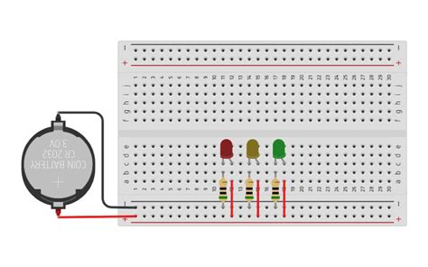Circuit Design Breadboard Tinkercad