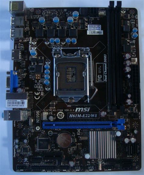 Placa Mãe Nova Lga1155 Ddr3 Msi H61m E22w8 Frete Grátis Frete Grátis