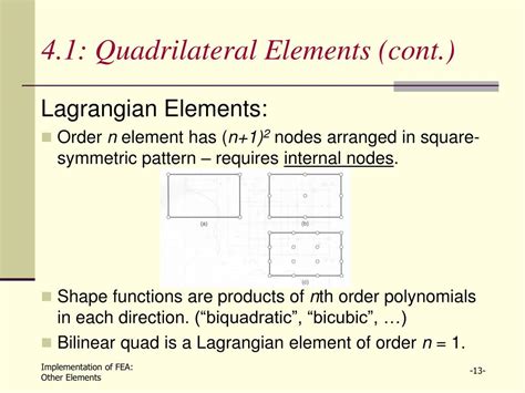 Ppt Section 4 Implementation Of Finite Element Analysis Other Elements Powerpoint