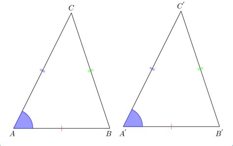Showing Equal Lengths Of Sides Of Triangles With A Ditto Like Symbol In
