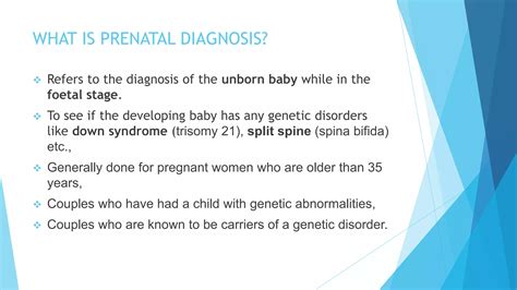 Prenatal Diagnosis Techniques Ppt
