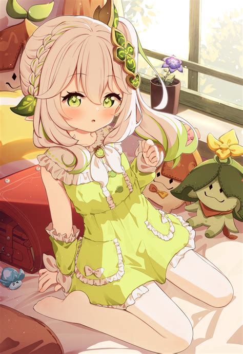 Nahida And Aranara Genshin Impact Drawn By Setmen Danbooru