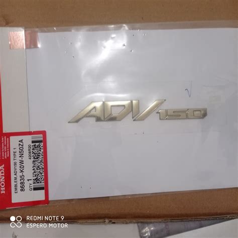 Original Ahm Adv 150 Gold Emblem Unit Price Shopee Philippines
