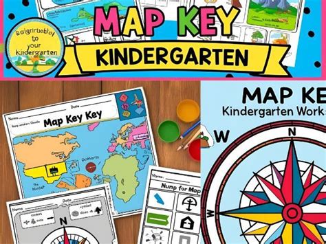 Beginner Map Key Worksheets Cut And Paste Coloring Directions