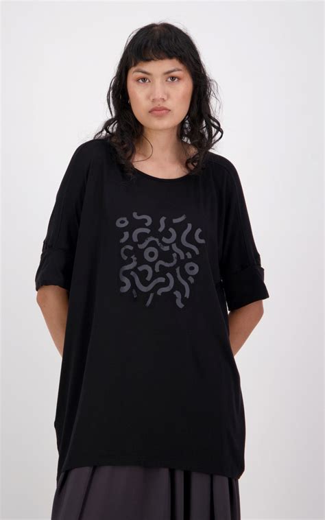 Unity Squiggles Tee Zebrano Designer Clothing Nz