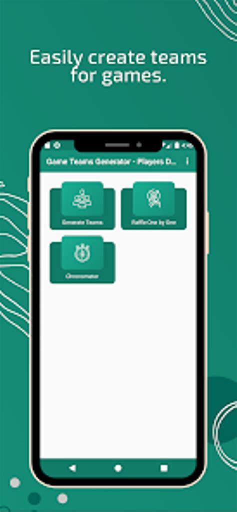 Game Teams Generator Players для Android — Скачать