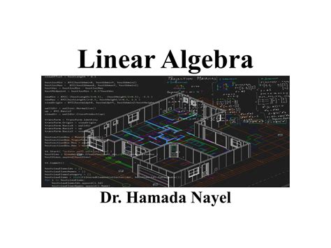 SOLUTION Linear Algebra Lecture 01 Studypool