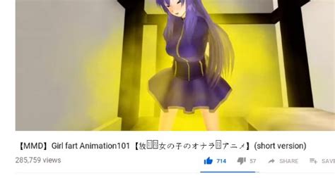 Girl Fart Animation