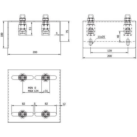 Cais Grs 4 Sliding Gate Roller Guide Top Guide Plate Cais Hardware