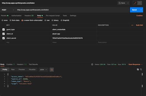 Api Bad Request 400 When Generating Bearer Token For Oauth20 Stack Overflow