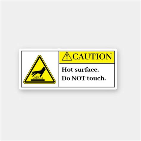 Caution Hot Surface Label Zazzle In 2024 Surface Labels Caution