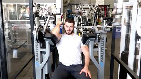 Seated Bicep Curl Machine Arms Raised Unilateral Youtube