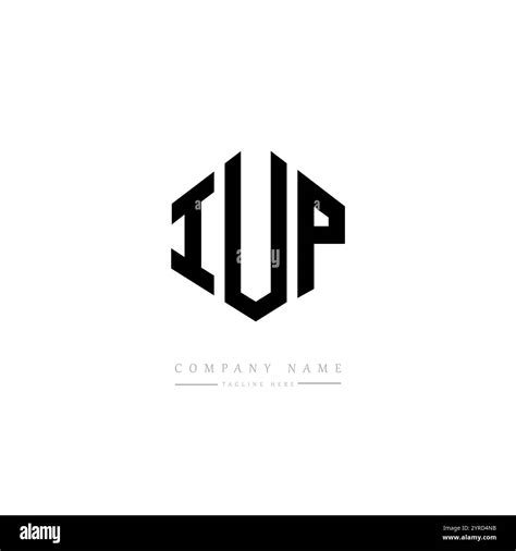 Iup Letter Logo Design With Polygon Shape Iup Polygon And Cube Shape Logo Design Iup Hexagon