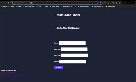 Creating A Restaurant Finder Application Using Reactjs And Amplication