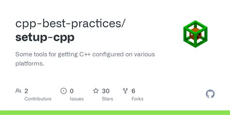 Github Cpp Best Practicessetup Cpp Some Tools For Getting C Configured On Various Platforms