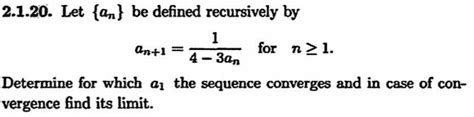 Real Analysis How To Solve The Following Problem Which Has Been Defined Recursively