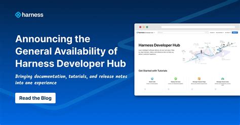 Harness Developer Hub Hdh General Availability Harness James