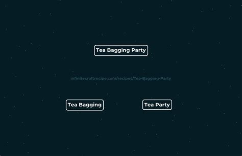 🍵 Tea Bagging Party Recipe How To Make Tea Bagging Party In Infinite Craft
