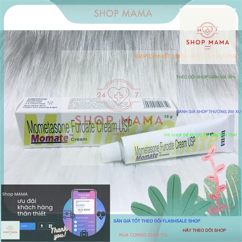 Freeship Date 2026 Kem Bôi Da Momate Cream 15g HÀng NhẬp KhẨu ChÍnh