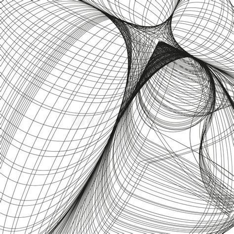 Curved Line Pattern Abstract Geometric Shape Dynamic Wave Motion