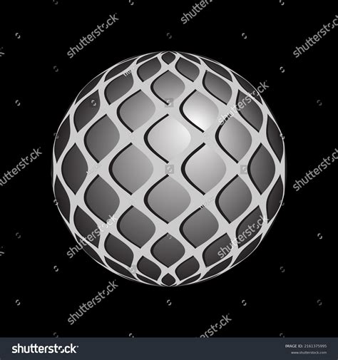 3d Spherical Shape Abstract Geometric Pattern Stock Illustration 2161375995 Shutterstock