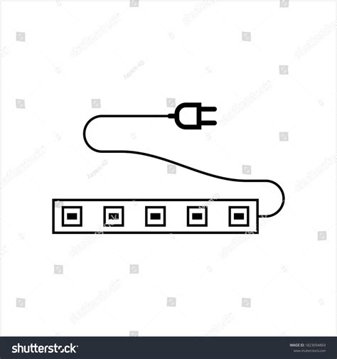 Led Strip Icon Smd Led Light Diode Flexible Royalty Free Stock Vector 1823094869