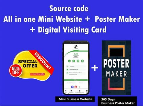 Advanced Digital Business Card Poster Maker Sass Script Abc Marketing Solution