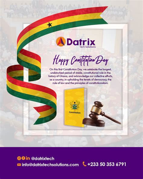 Ghana Ghanaconstitutionday Datrixtechsolutionsltd Datrix Datrix Tech Solutions Ltd