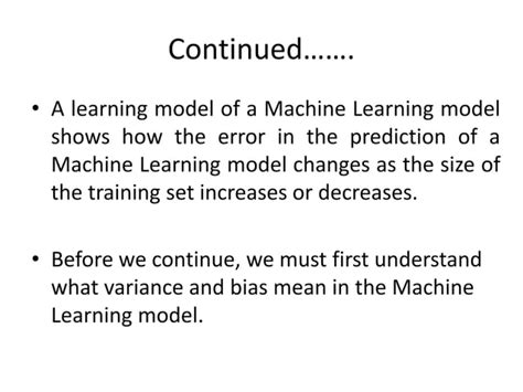 Improving Machine Learning Models Unit 5pptx