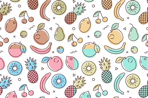 Free Fruit Vector Pattern Ai