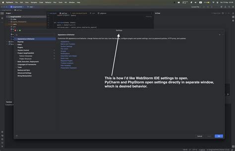 Jetbrains Ide Configure Webstorm Ide Setting To Always Open In