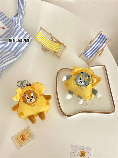 당일출고 正品정품 치즈톰and제리 키링 Tom And Jerry Cheese Keyrings 에이블리