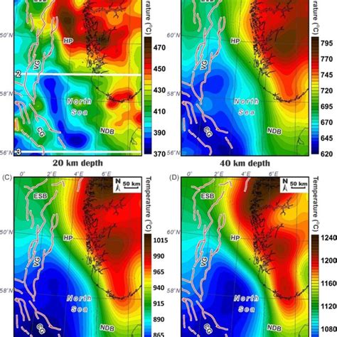 The Modelled Temperatures Within The Deep Part Of The 3d Thermal Model