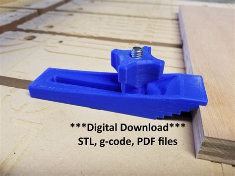 3d Printed Cnc Clamp And Knob For Cnc Machining Fastening Tooling Board To Cnc Bed Etsy