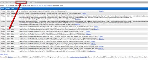 An Error Is Present When Downloading Error Log From Elmah Caused By