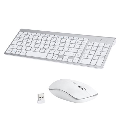 Mini Ultra Thin Mute Mice 2 4 Ghz Usb Wireless Key Vicedeal