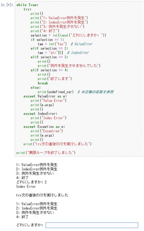 Python入門 例外と例外処理の基礎：python入門（12 ページ） ＠it
