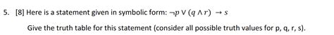 Solved Here Is A Statement Given In Symbolic Form Chegg