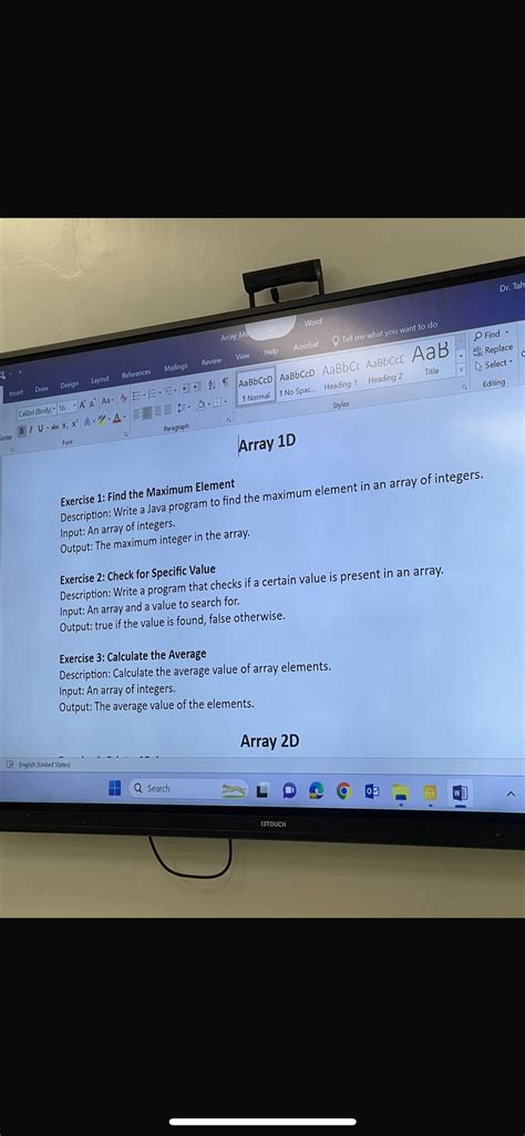 Solved Exercise 1 Find The Maximum Elementdescription