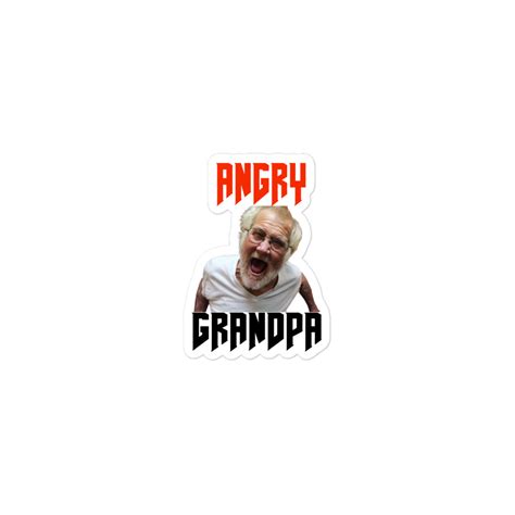 Angry Grandpa Ver14 Bubble Free Stickers Angrygrandpa