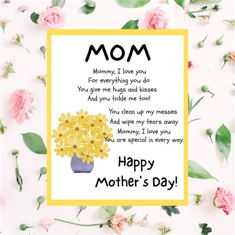Free Printable Mothers Day Poems For Adults Free Printables